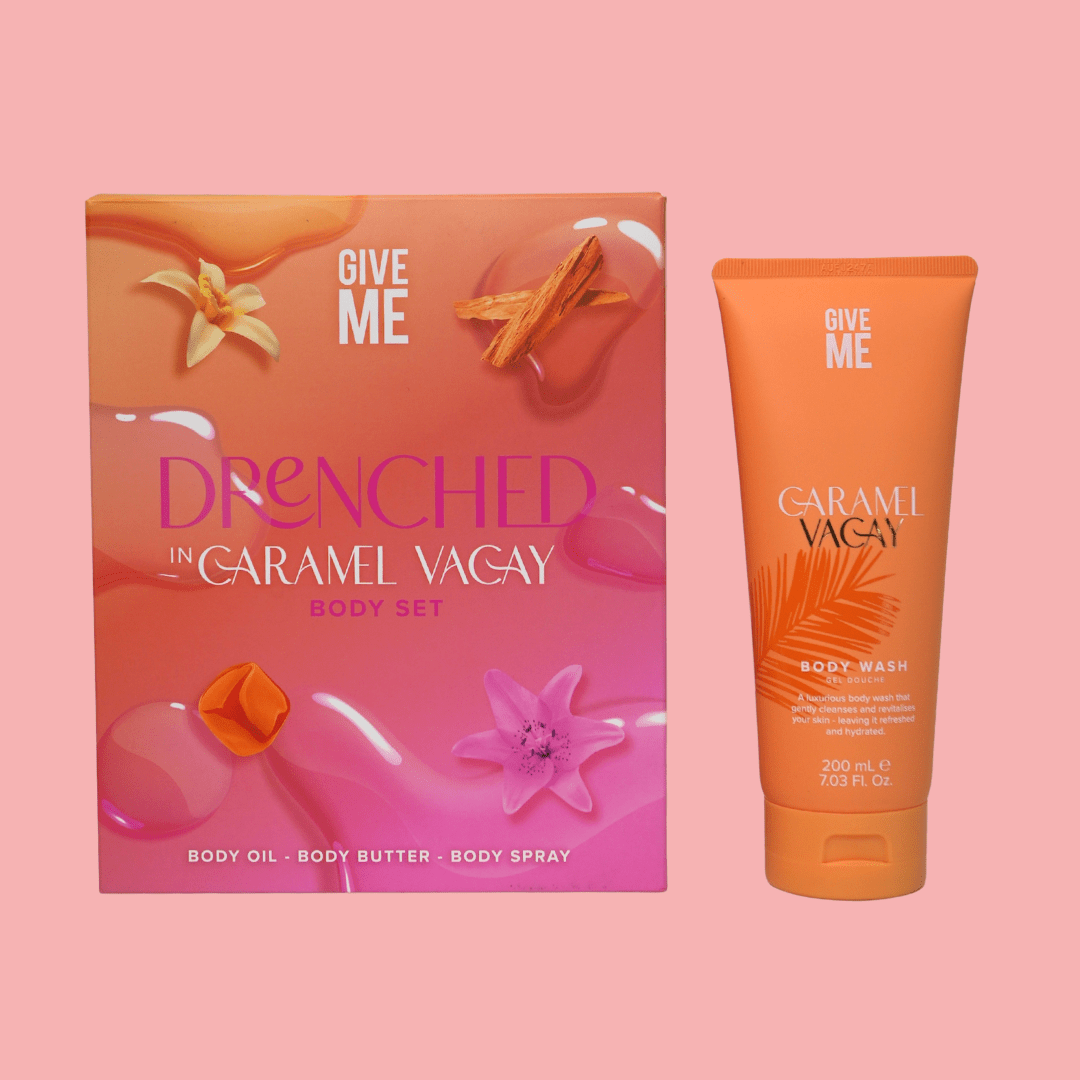 Caramel Vacay Drenched set with Body Wash – Give Me Cosmetics